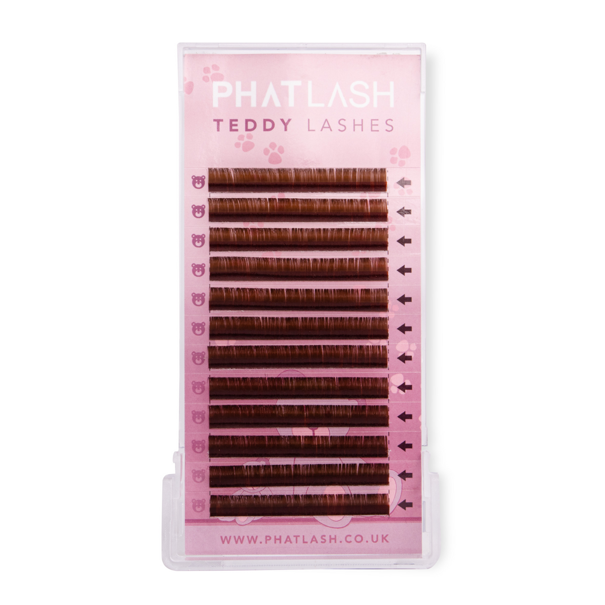 TEDDY LASHES - BROWN RUSSIAN MIXED LENGTHS TRAYS – PHAT LASH UK